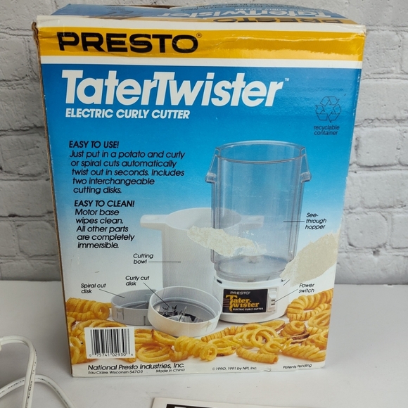 Presto | Other | Presto Tatertwister Electric Curly Cutter | Poshmark